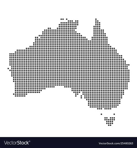 Map With Dot Royalty Free Vector Image VectorStock
