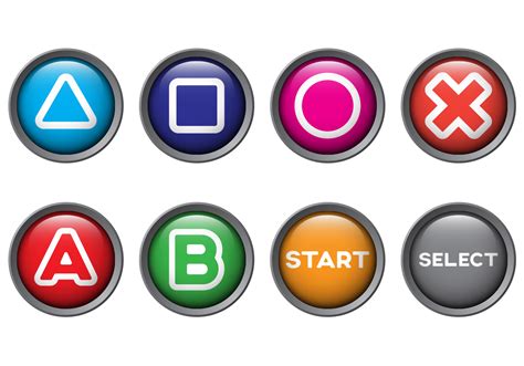 Free Arcade Button Vectors 122618 Vector Art At Vecteezy