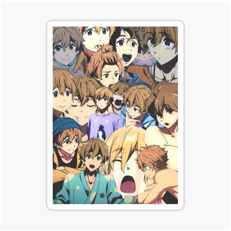 Nagisa Hazuki Collage Sticker For Sale By Literallystick Redbubble