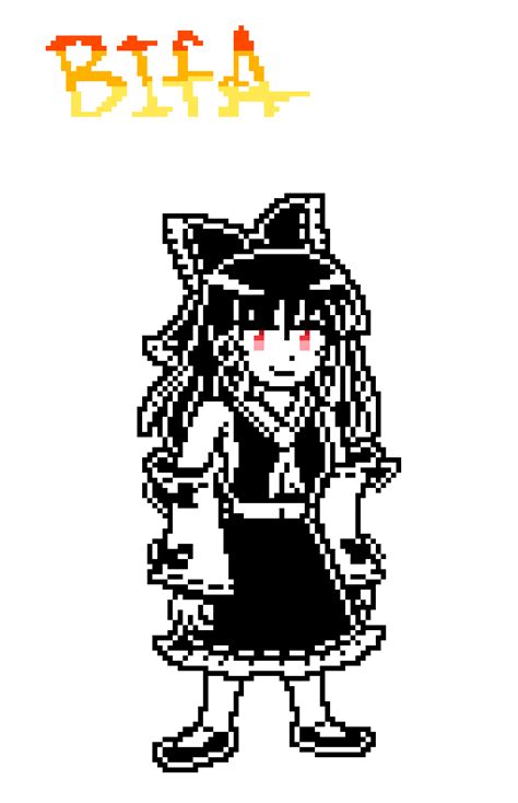 Hakurei Reimu Sprite By Basedtrovertartist On Deviantart