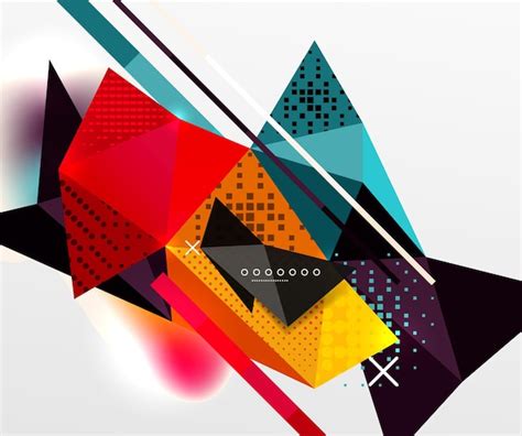 Premium Vector Abstract Geometric Background Polygonal Triangle