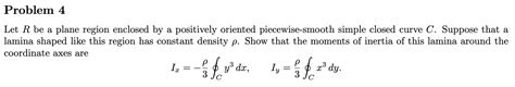 solved let r be a plane region enclosed by a positively
