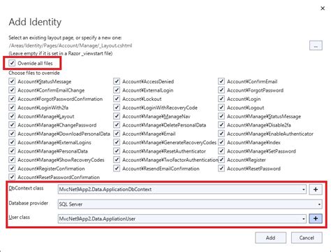 Scaffolding Identity Does Not Create Required Pages For Login And Register Microsoft Qanda