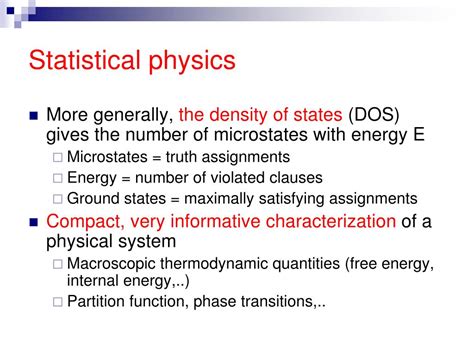 ppt computing the density of states of boolean formulas powerpoint