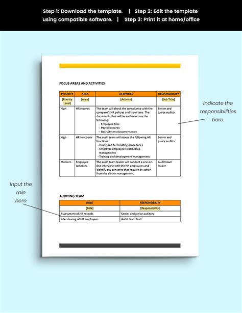 Audit Plan Template In Word Pages Google Docs Download Template Net