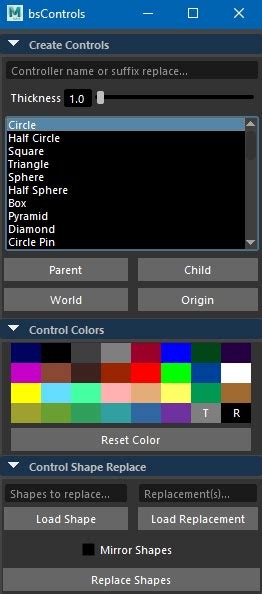 free control curves ui for maya free renaming utility external