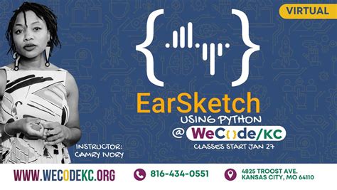 Earsketch Using Python With Camry Ivory January 27 2024 Online Event