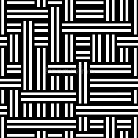 Seamless Pattern With Black And White Stripes 9330 Modern Stylish