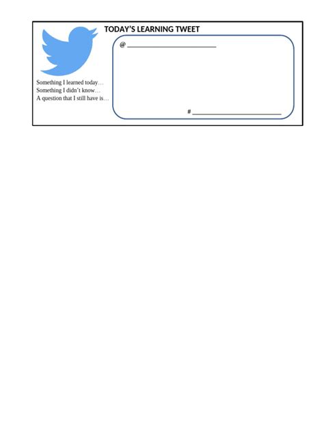 Todays Learning Tweet Pdf
