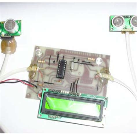 Overview Of Designed Ultrasonic Sensor Module With Lcd And To Led S Download Scientific Diagram