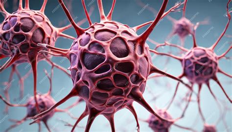 Premium Photo | Neural network A microscopic view of interconnected neurons