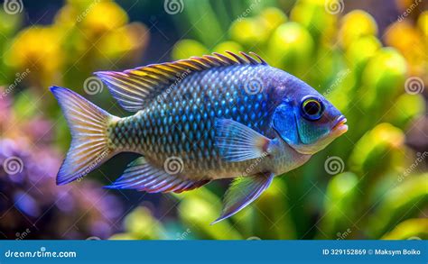 Damselfish Fish Sits Forest Royalty Free Stock Image Cartoondealer