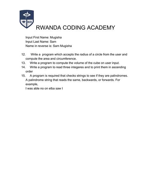 Year 2 Dsa C Exercises On User Defined Functions Pdf