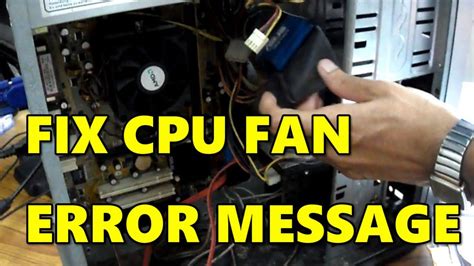 computer cpu fan error boot at amanda edmondson blog