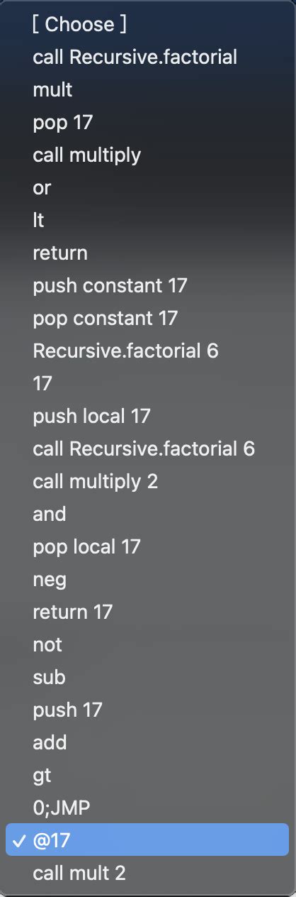 Solved Category VM Call Select Exactly Lines Of Hack VM Chegg Com