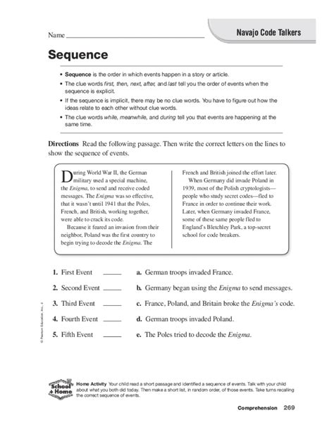 Fillable Online Reading Worksheet Sequence Fax Email Print Pdffiller