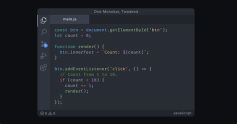 One Monokai Theme Tweaked By Alanmunson Vs Code Themes