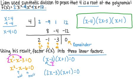 Polynomial Functions And Equations Lesson 3 Synthetic Division