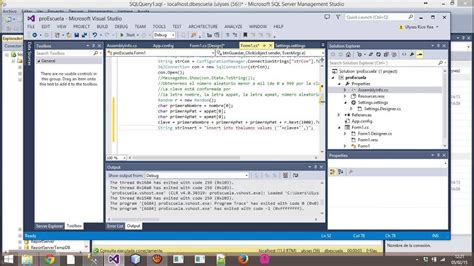 Visual Studio 2013insertar Datos En Sql Server Con C Youtube