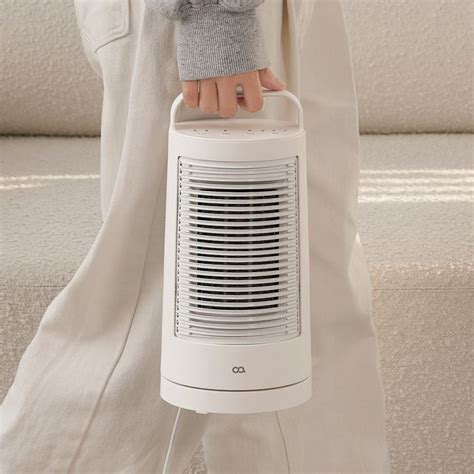 오아 라운드 미니 전기 온풍기 Ptc 발 히터 가정용 캠핑용 난로 저소음 난방기 열풍기 감도 깊은 취향 셀렉트샵 29cm