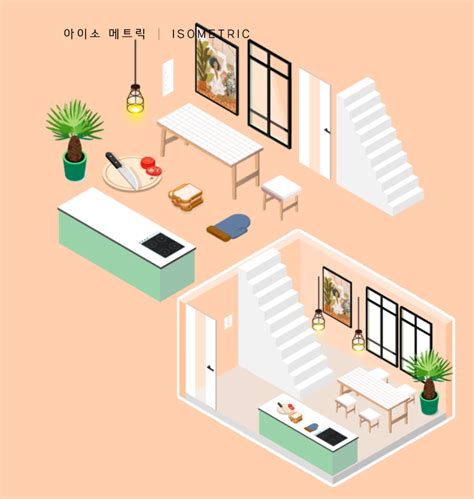 Class101 공간 안에 그려내는 새로운 시점의 디자인 아이소메트릭 일러스트