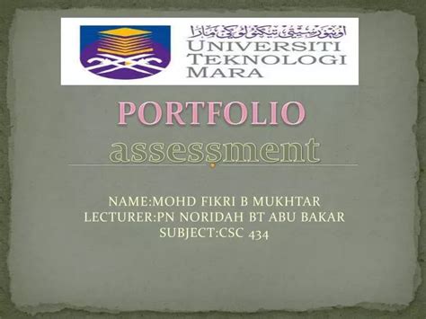 PPT Assessment PowerPoint Presentation Free Download ID 2868517