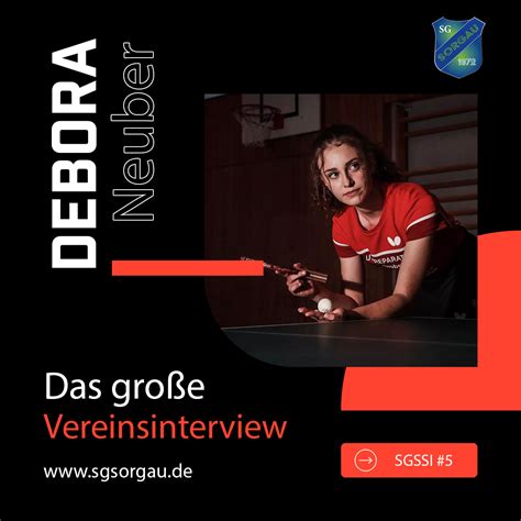 Das Große Sommerinterview 5 Debora Sg Sorgau Tischtennis