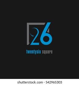 26 Number Logo Design Vector Element Stock Vector Royalty Free