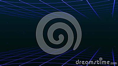 Abstract Retro Synthwave Grid Loop Animation Background D Render Looping Grid Motion Design