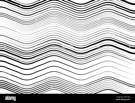Abstract Wavy Waving Billowy And Undulating Lines Stripes Squiggly Squiggle Lines With