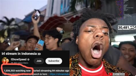 Ishowspeed Sets Record With 1 Million Viewers On Irl Stream