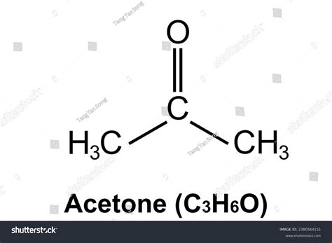 아세톤c3h6o의 화학적 구조 3d 렌더링 스톡 일러스트 2380564151 Shutterstock