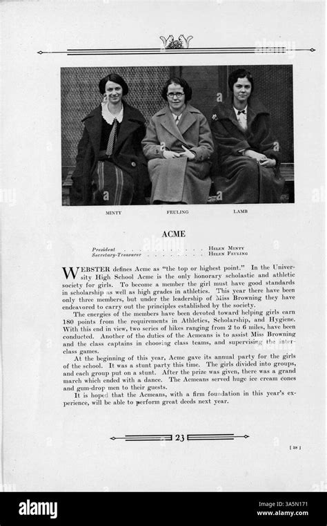 This 1923 Yearbook Bisbila From University High School Documents