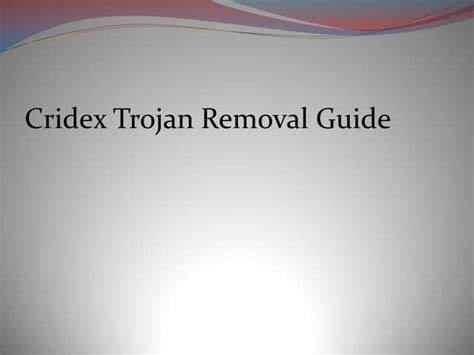 Backdoordarkmoon Trojan Removal Guide Pptx