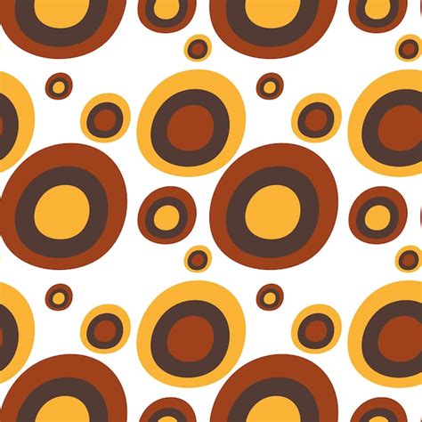 Free Vector Retro Circular Pattern Design