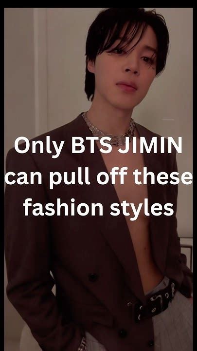 Only Bts Jimin Can Wear Weird Clothes With Charisma Kpop Bts Jimin