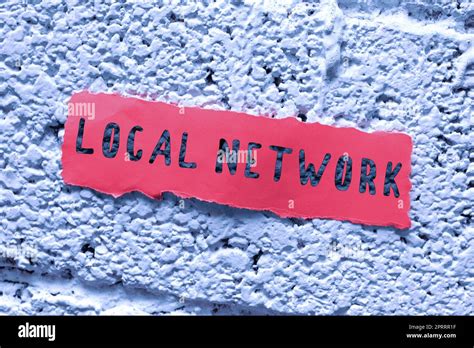 Conceptual Caption Local Network Business Showcase Intranet Lan Radio