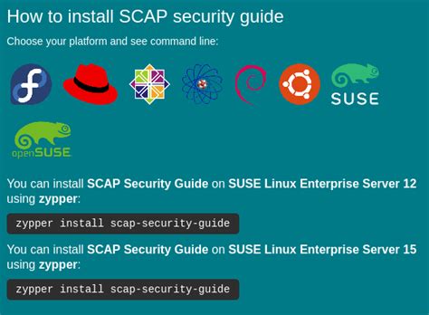 Installation Commands For Opensuse And Suse · Issue 205 · Openscapwebsite · Github