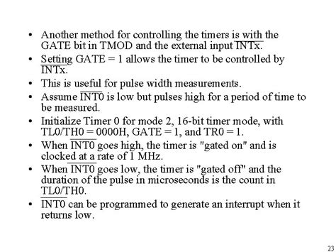 The 8051 Microcontroller Chapter 4 Timer Operation Timer