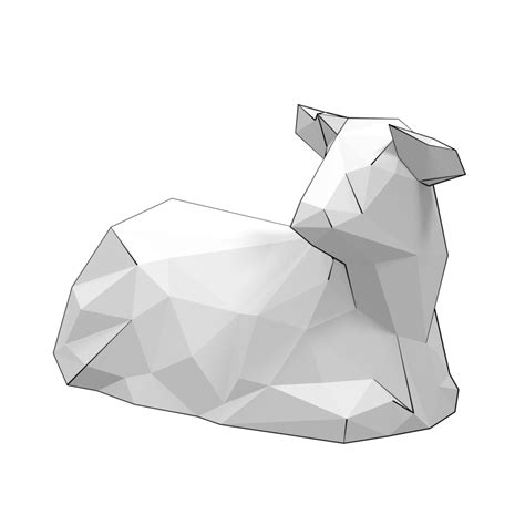 암소 3d 종이 공예 모델 종이모형