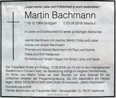 Dr Martin Bachmann
