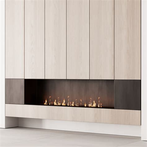 Fireplace Decorative Wall Kit 3d Model By 3d Skay Blue