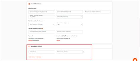 How To Add Frequent Flyer Number Itilite