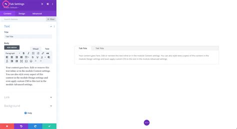 The Divi Tabs Module Elegant Themes Documentation