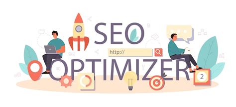 Premium Vector Seo Optimizer Typographic Header