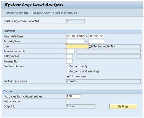 Abap Workbench How To Use System Logs And Short Dump Analysis