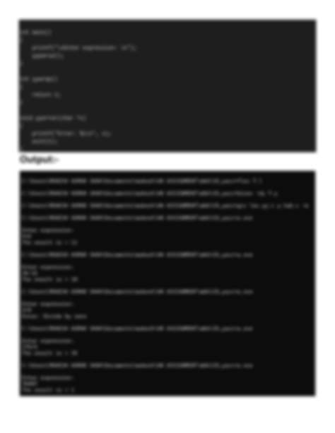 Solution Use Lex And Yacc To Implement Calculator With Operations