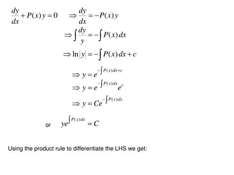 Ppt First Order Linear Differential Equations Powerpoint Presentation Id 6674675