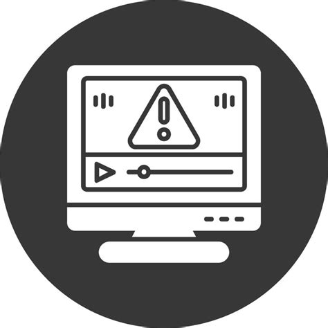 Error Glyph Inverted Icon 43437442 Vector Art At Vecteezy