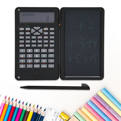 Wondering Calculator With Notepad Portable 10 Digits LCD Display